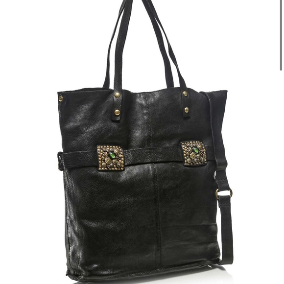 Campomaggi | Bags | Campomaggi Studded Leather Shopper Bag | Poshmark